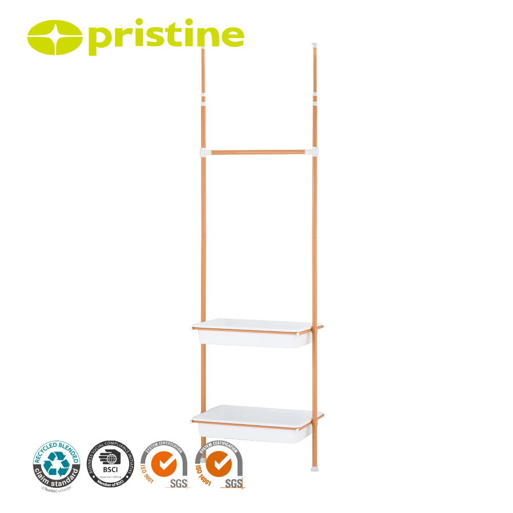 Telescopic Space Saver storage rack with trays - 輝庭
