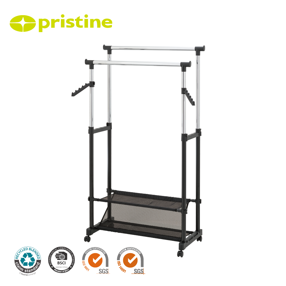 Double Metal Hanging Clothes Display Racks-HUEI TYNG ENTERPRISE CO., LTD.